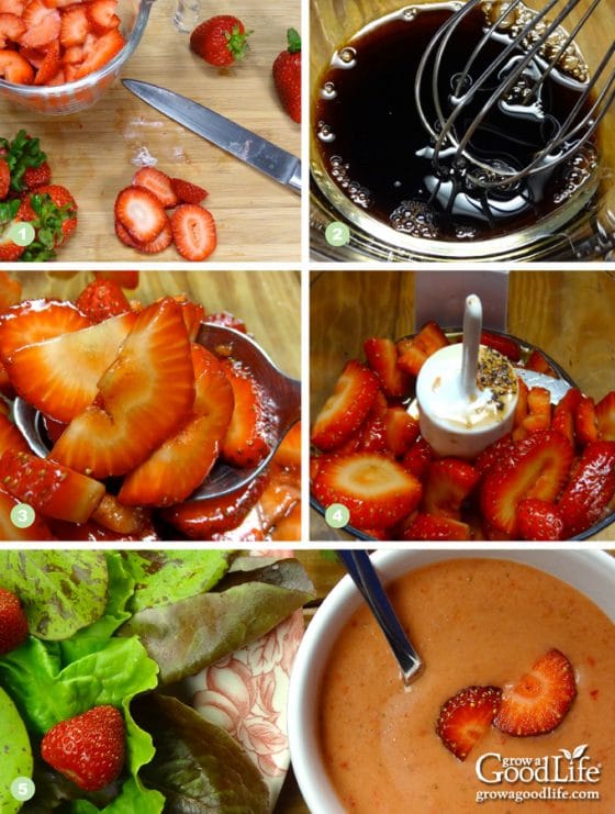 Fresh Strawberry Vinaigrette Salad Dressing