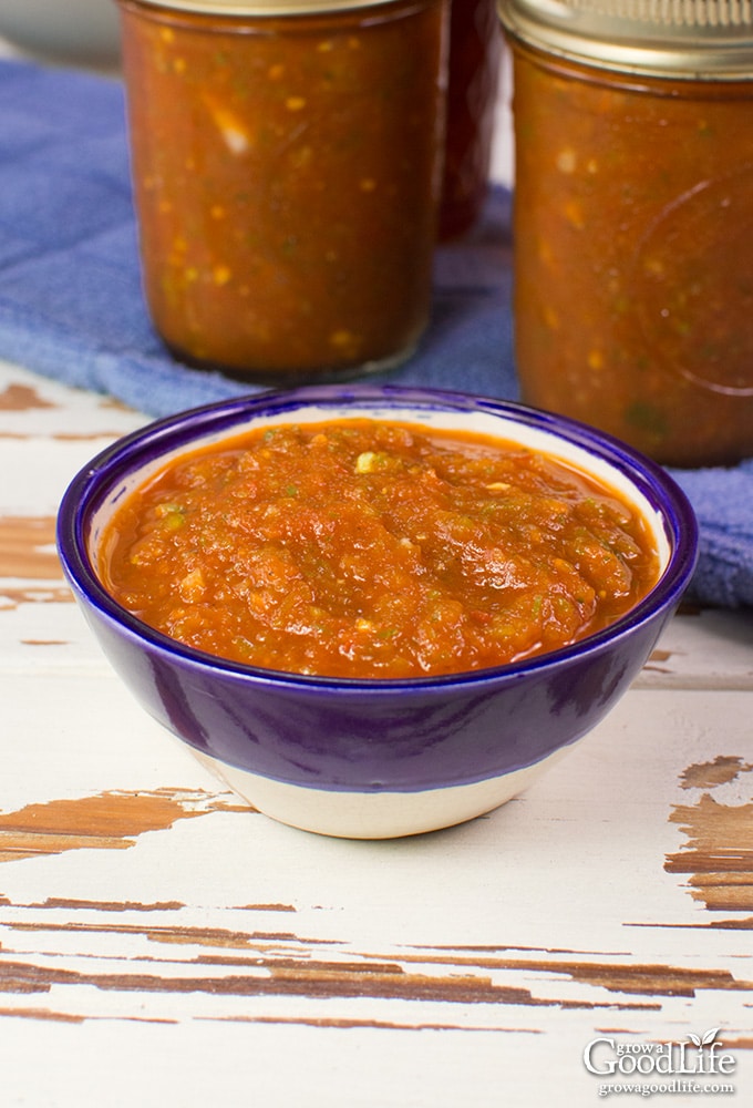 Tomato Salsa Recipe for Canning