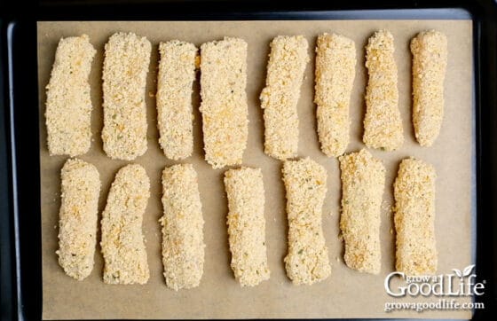 Crunchy Baked Fish Sticks with Tartar Sauce