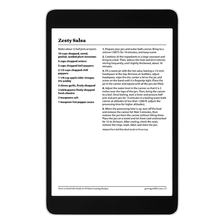 Grow a Good Life Guide to 50 Salsa Canning Recipes - Grow a Good Life