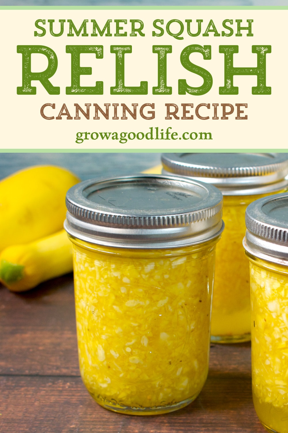 Sweet Summer Squash Relish Canning Recipe